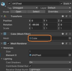 【Unity】複数のUVを作ってUV2をライトマップに使う – Unityの使い方｜初心者からわかりやすく