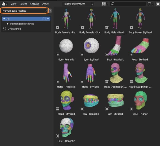【Blender】無料の「Human Base Meshes」をアセットライブラリに追加する – Unityの使い方｜初心者からわかりやすく